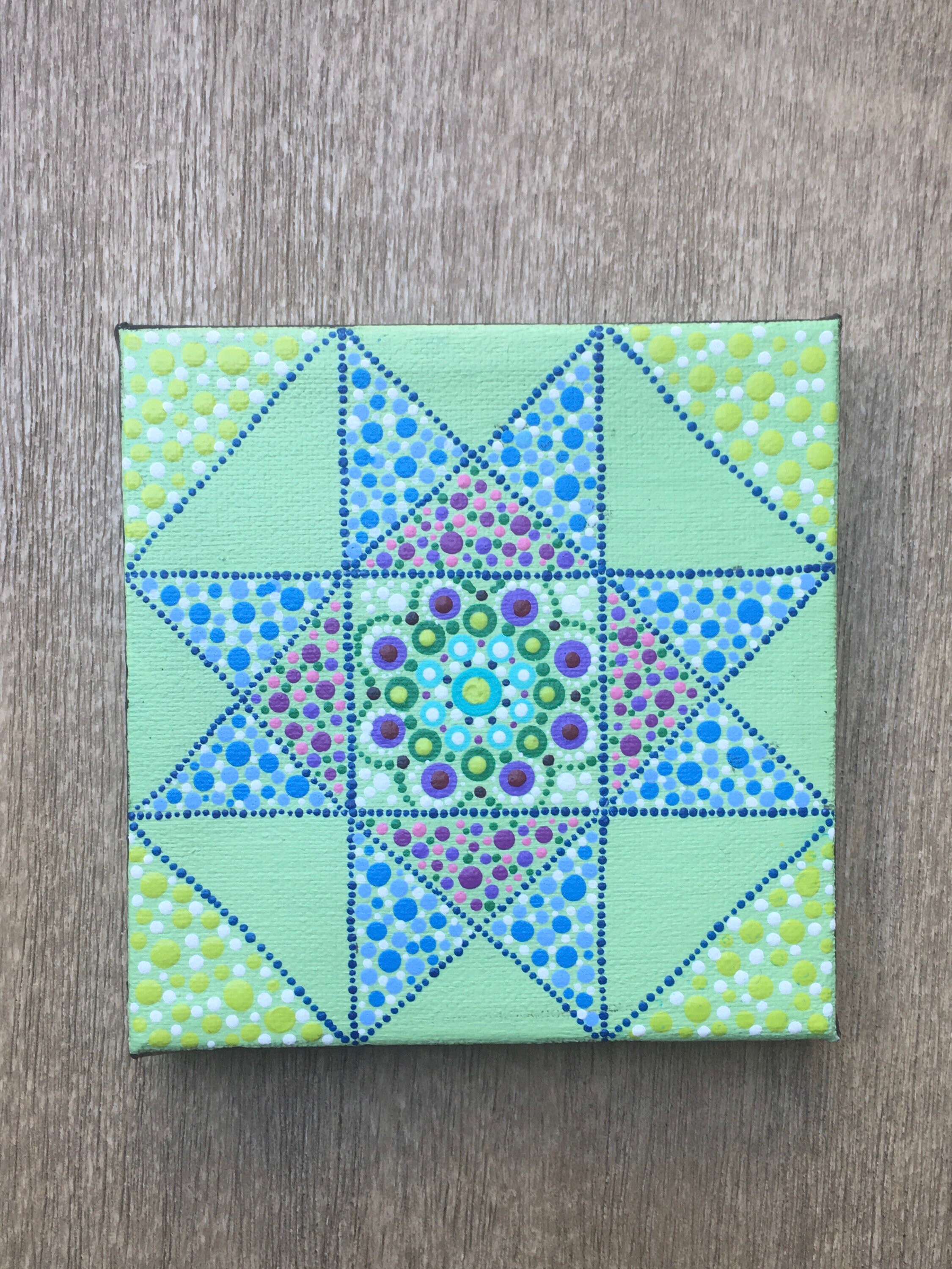 Mini Canvas Painting Small Canvas Painting Quilt Square - Etsy