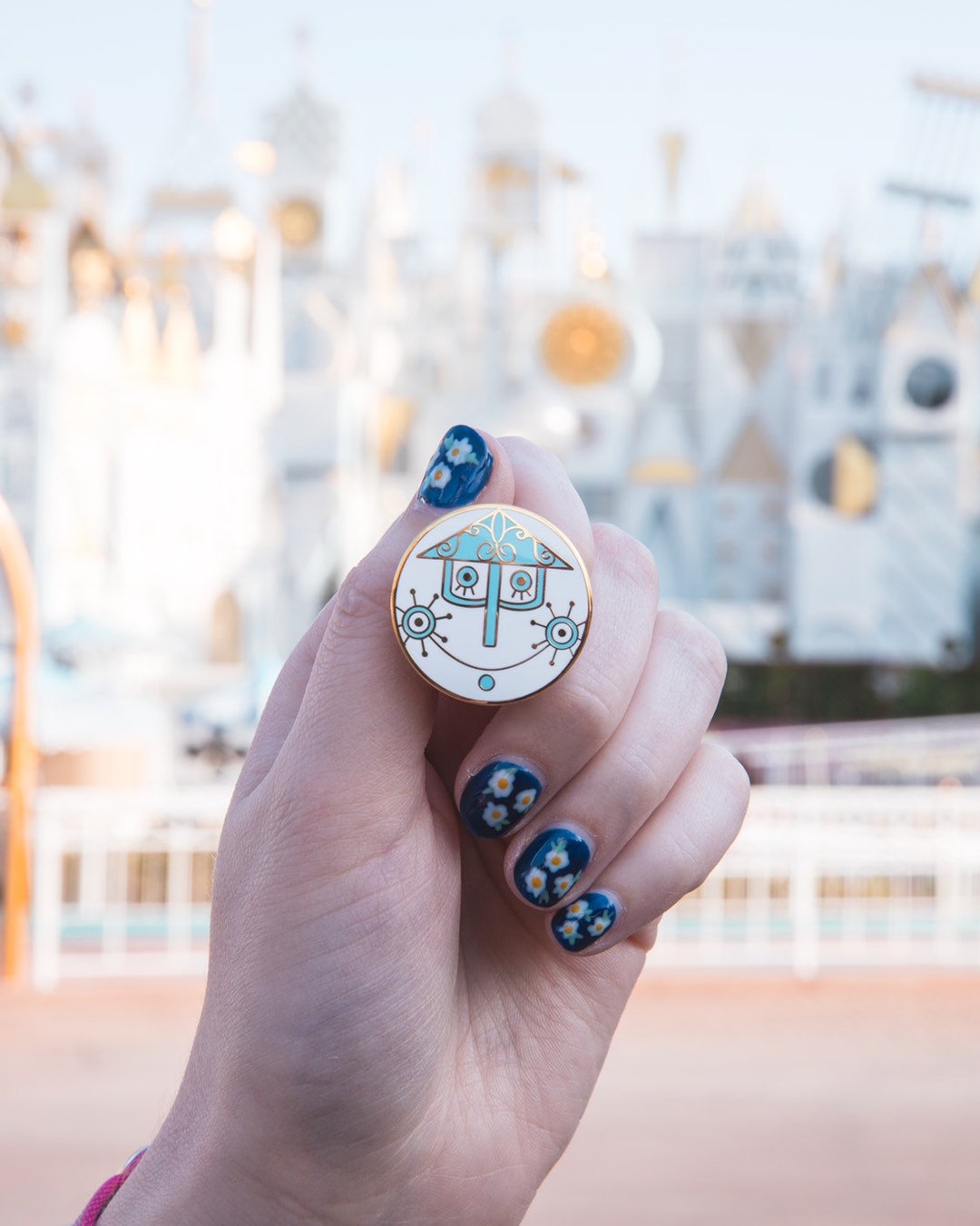 Small World Clock Face Pin | Disney Pin | Disneyland Pin | Enamel Pins ...