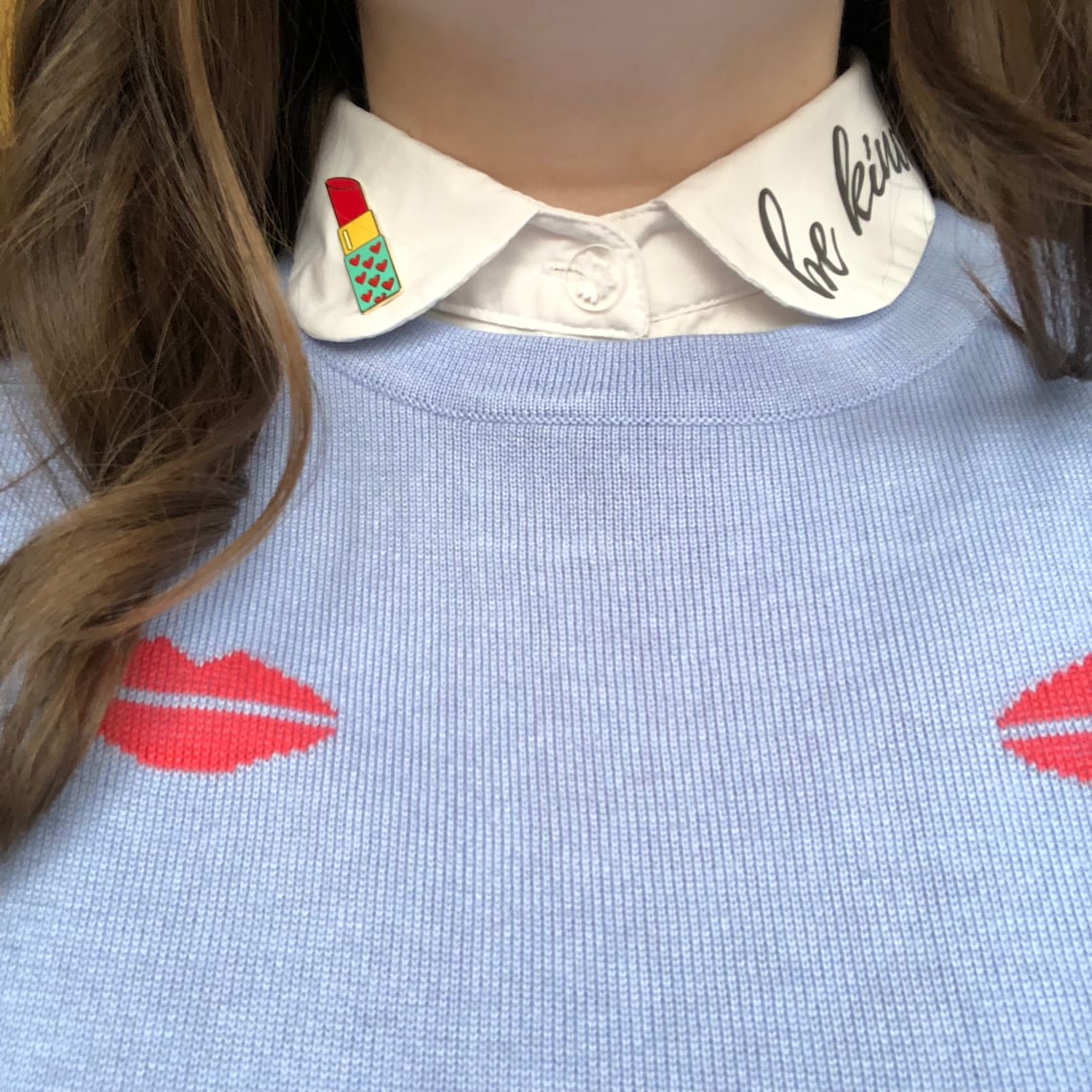 Lipstick Enamel Pin | Red Enamel Pins | Make-up Pins | Hard Enamel Pins ...