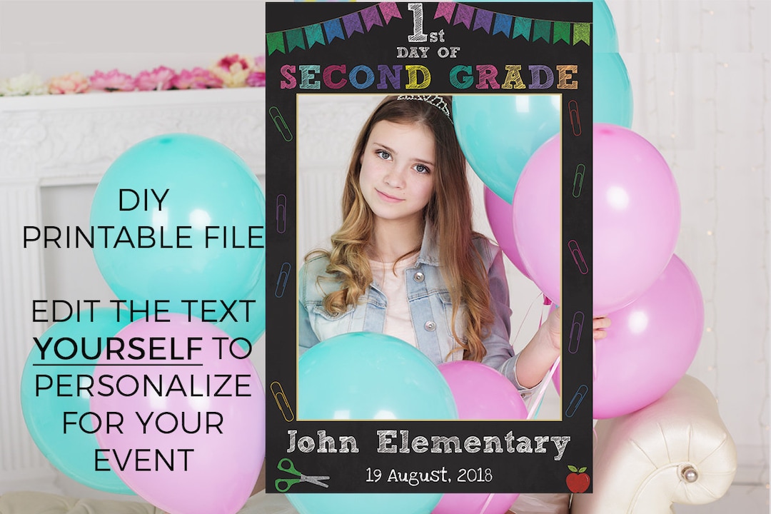 First Day of School Photo Prop, School Photo Prop Frame 1st Day of ...