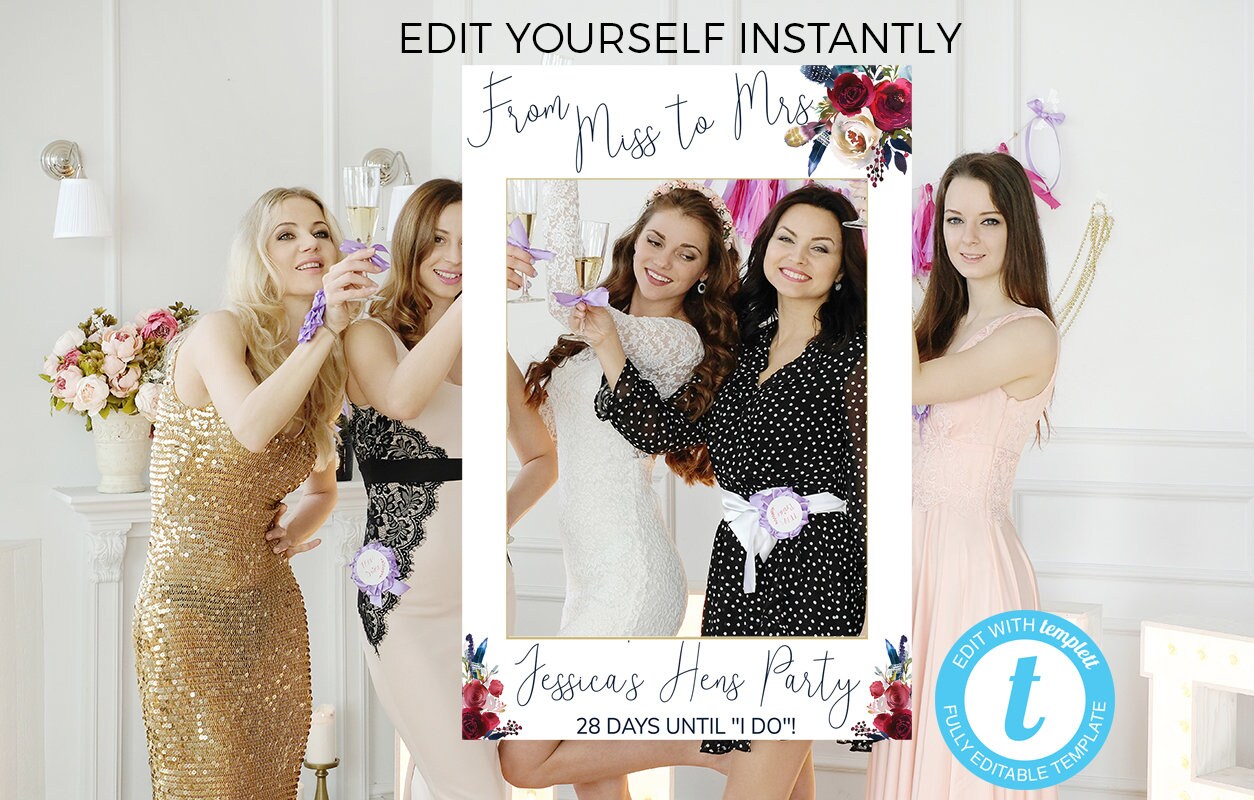 Hens Night Photo Prop, Photo Prop Frame, Hens Party Photo Prop, Hens ...