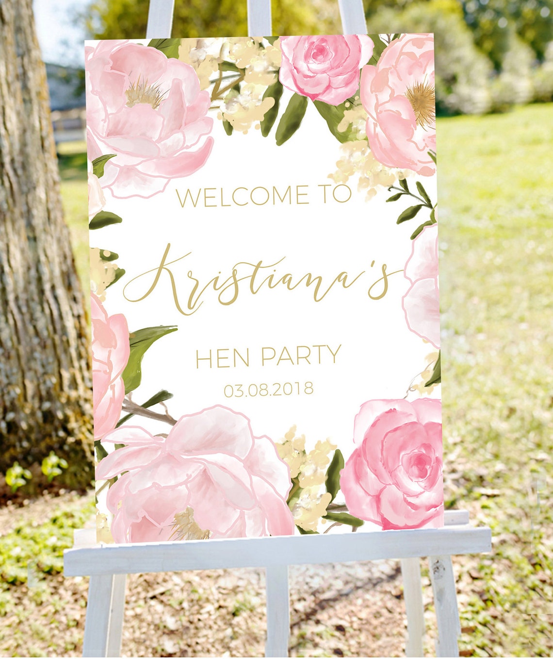 Hen Party Welcome Sign Welcome to Hens Party Sign Pastel - Etsy Australia
