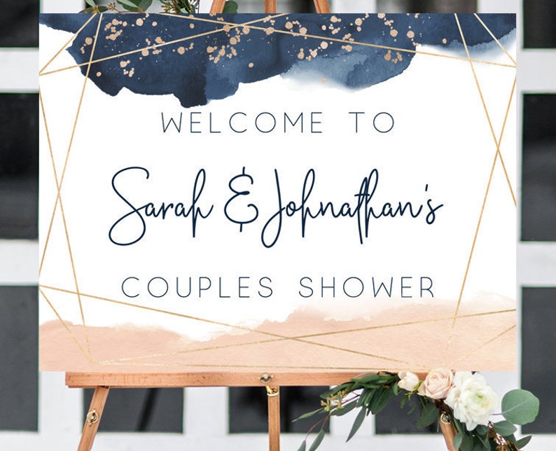 Couples Shower Decor Couples Shower Welcome Sign Couples - Etsy