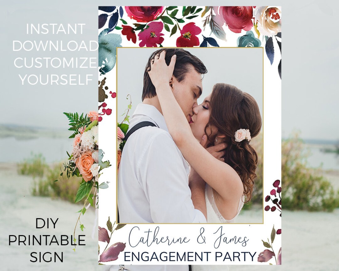 Engagement Photo Prop, Photo Prop Frame, Engagement Prop Frame, Photo ...