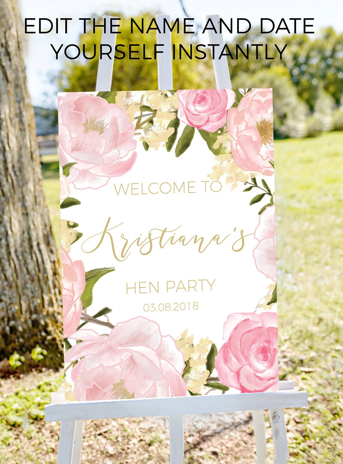 Hen Party Welcome Sign Welcome to Hens Party Sign Pastel - Etsy Australia