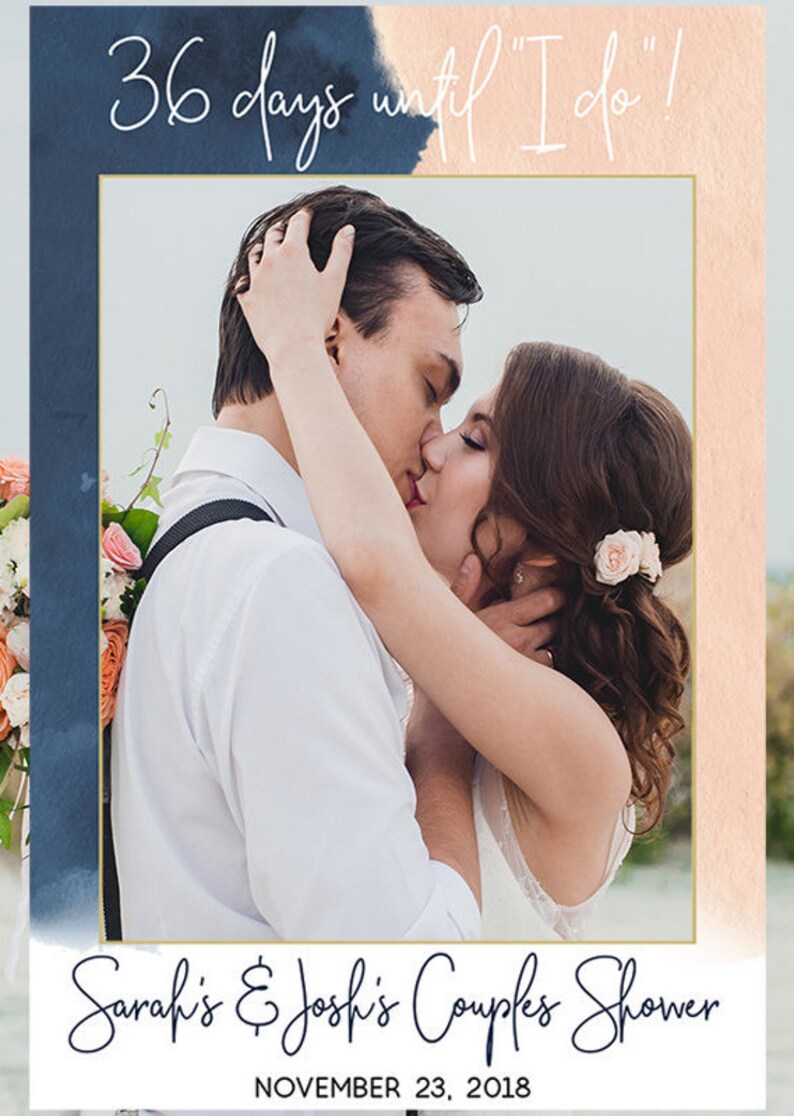 Couples Shower Photo Prop Frame Photo Prop Frame Navy and - Etsy