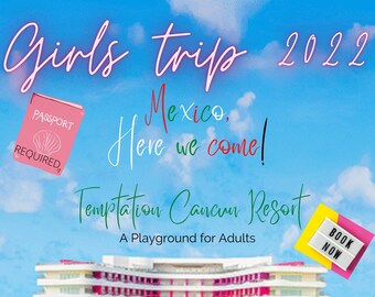 Girls Trip Travel Flyer - Etsy