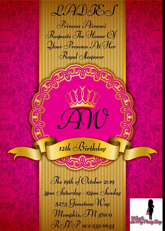 Royalty Theme Invitation