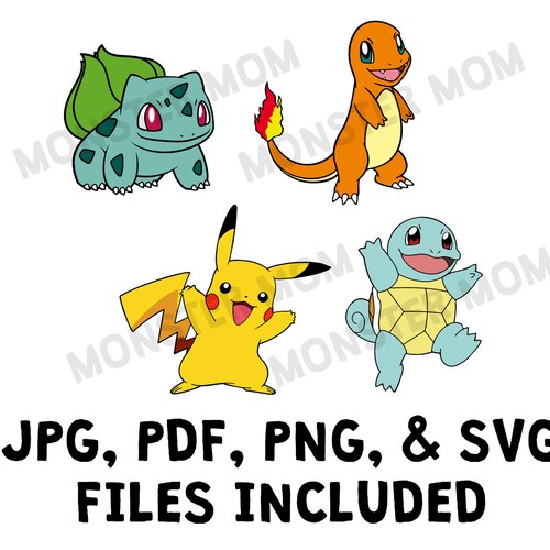 Classic Character LAYERED SVG Bundle Pika Svg Char Svg - Etsy Canada