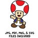 Mario Toad LAYERED SVG | Toad SVG | Toad Png | Toad Clipart | Toad Cut ...