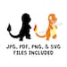 Classic Character LAYERED SVG Bundle | Pika Svg | Char Svg | Bulba Svg ...