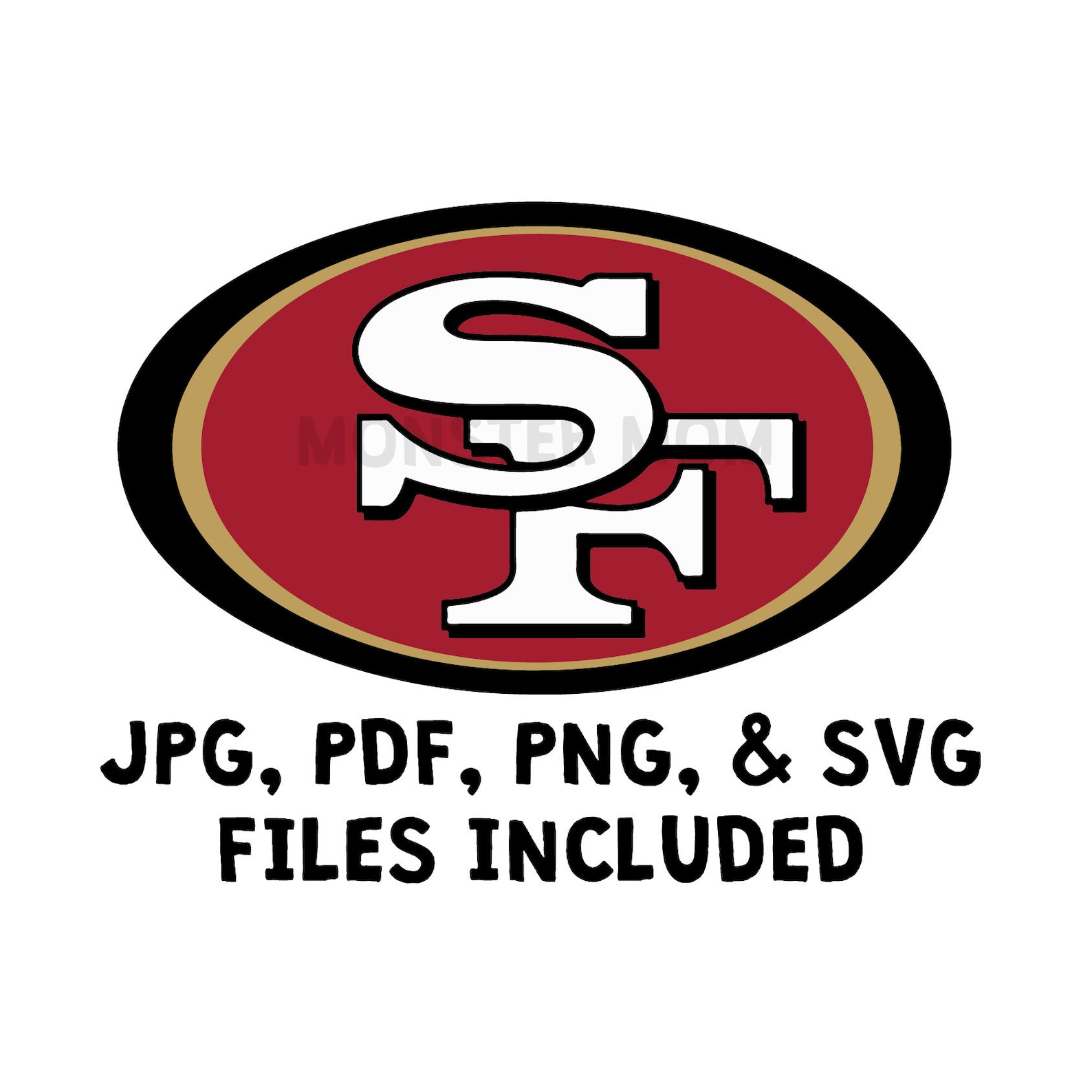 49ERs LAYERED SVG 49ERS SvG 49ERs PnG 49ERs Clipart | Etsy