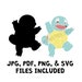 Classic Character LAYERED SVG Bundle | Pika Svg | Char Svg | Bulba Svg ...