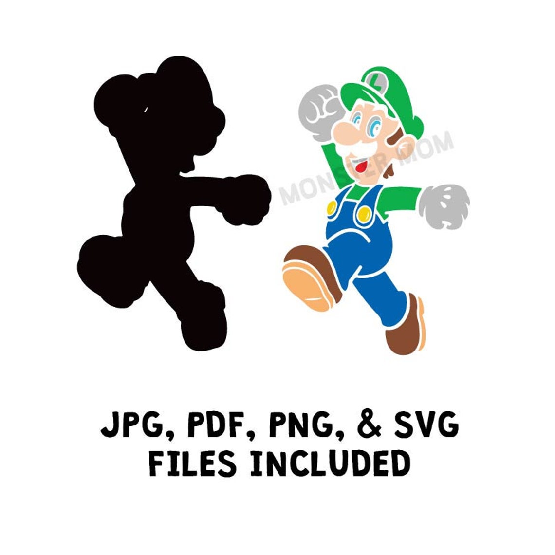Super Mario LAYERED SVG | Mario & Luigi SVG | Mario Cut File | Luigi ...