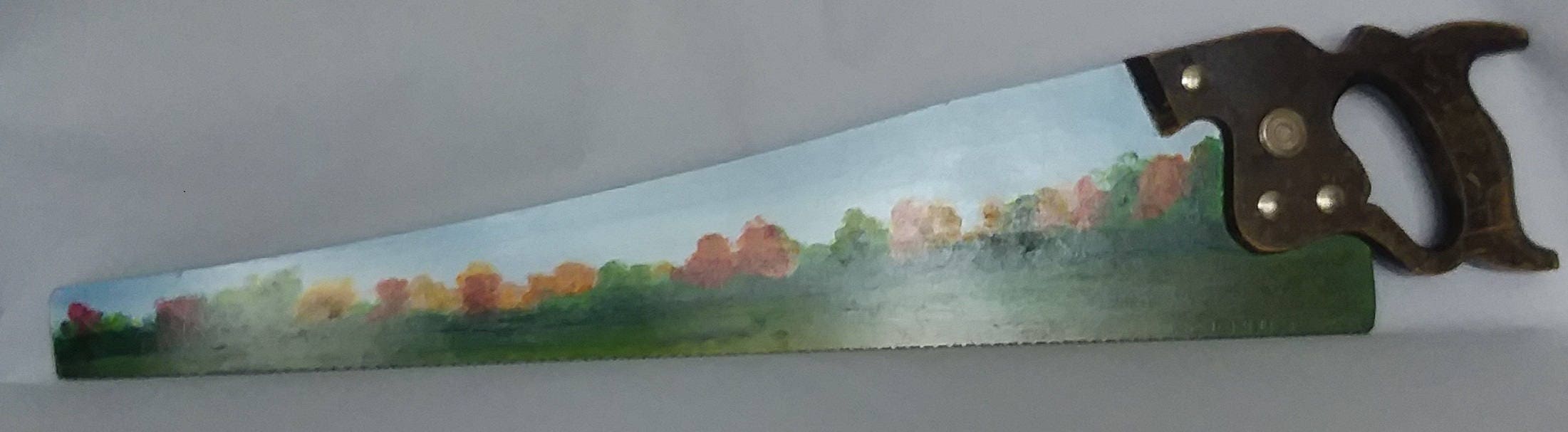 Old Hand Painted Hand Saw - Etsy