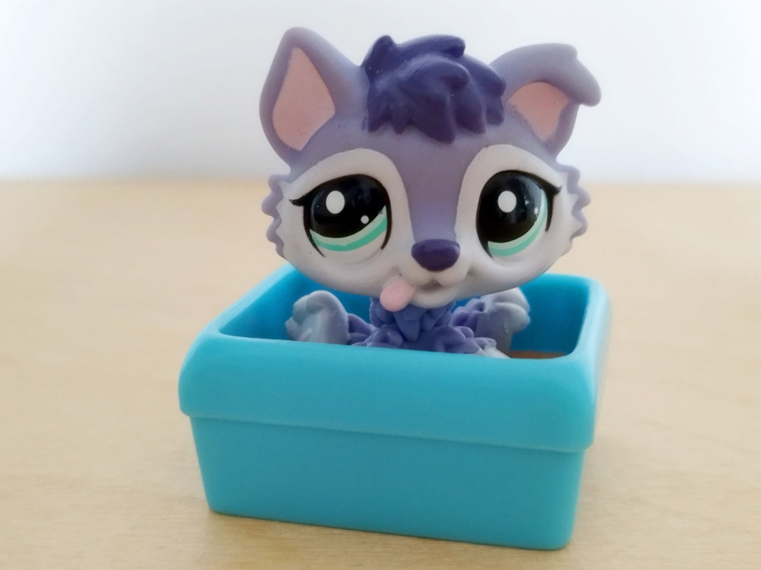 LPS Lilac Husky Puppy 1810 / Authentic Littlest Pet Shop / Collectible ...