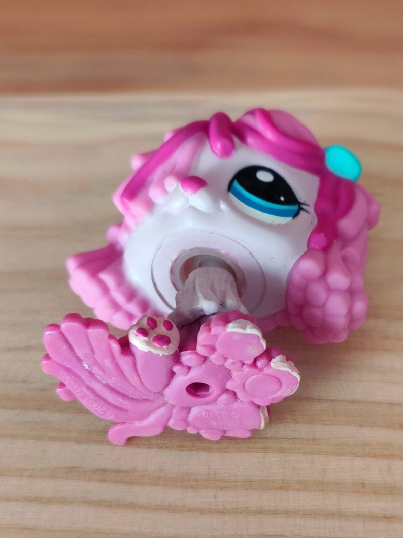 LPS Pale Pink Komondor #2487 / Authentic Vintage Hasbro Littlest Pet ...