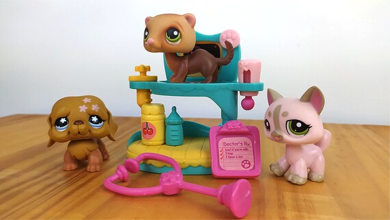 Toys & Games Toys Cozy Care Center collectible LPS Ferret Black Cat ...