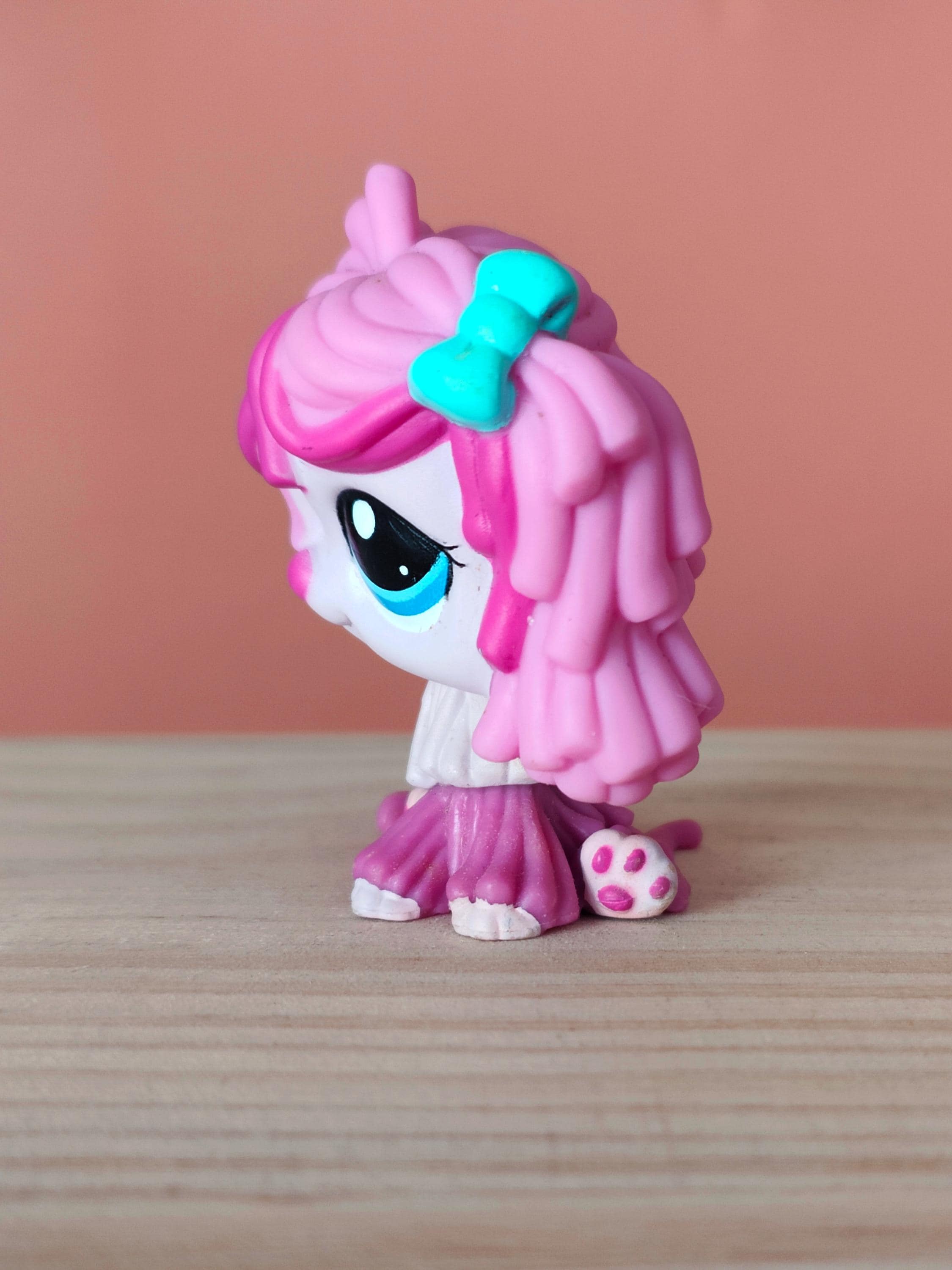 LPS Pale Pink Komondor #2487 / Authentic Vintage Hasbro Littlest Pet ...