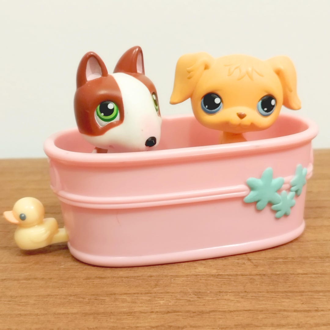 LPS Bull Terrier 154 Retriever 21 / Authentic Littlest Pet Shop ...