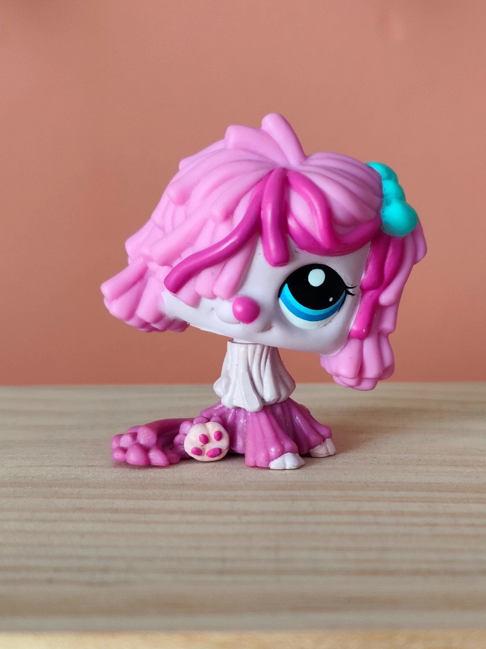 LPS Pale Pink Komondor #2487 / Authentic Vintage Hasbro Littlest Pet ...