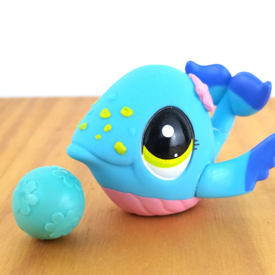LPS Euro Blue and Pink Whale 1912 / Authentic Littlest Pet Shop - Etsy
