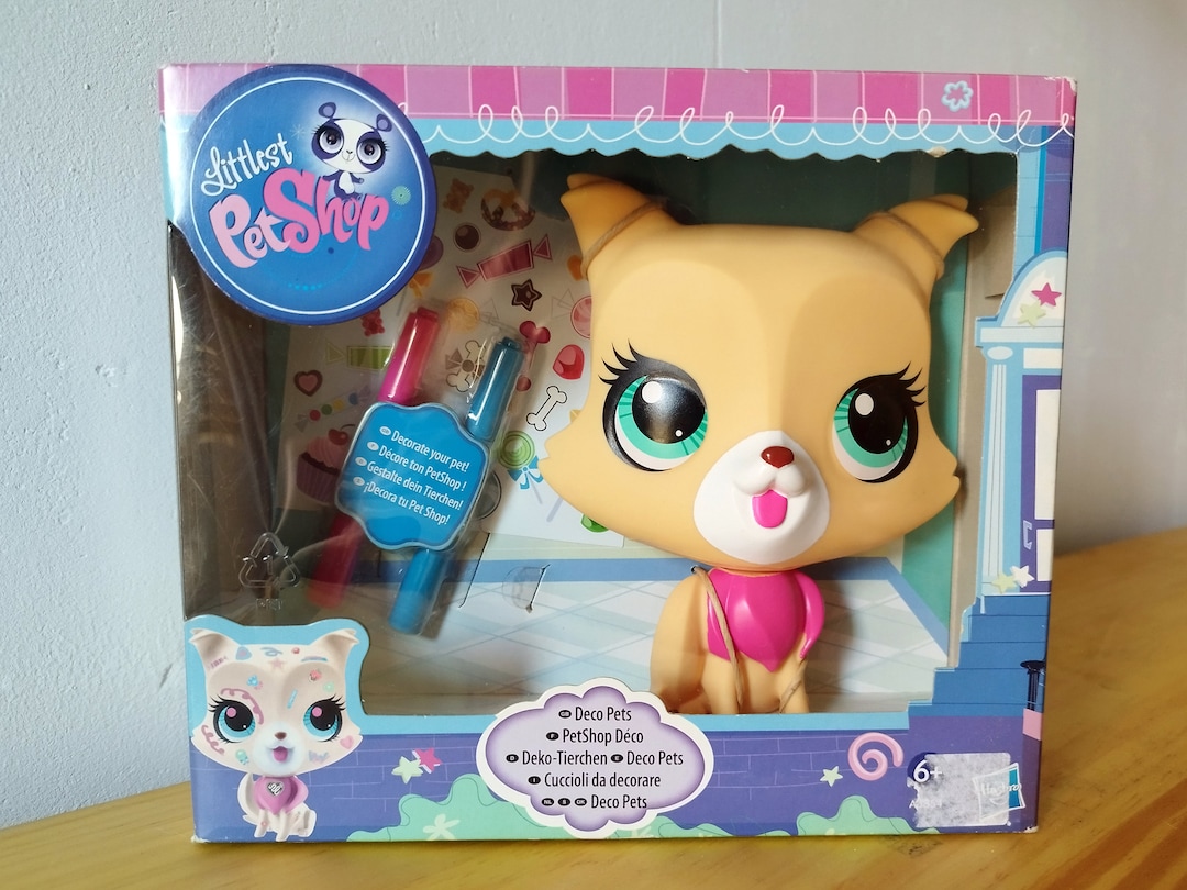NIB! LPS Deco Pets Collie / Authentic Vintage Hasbro Littlest Pet Shop ...