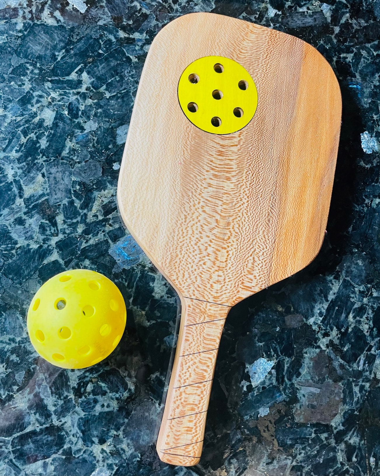 Solid Hardwood Pickleball Charcuterie Boards With Inlayed Ball Cheese ...