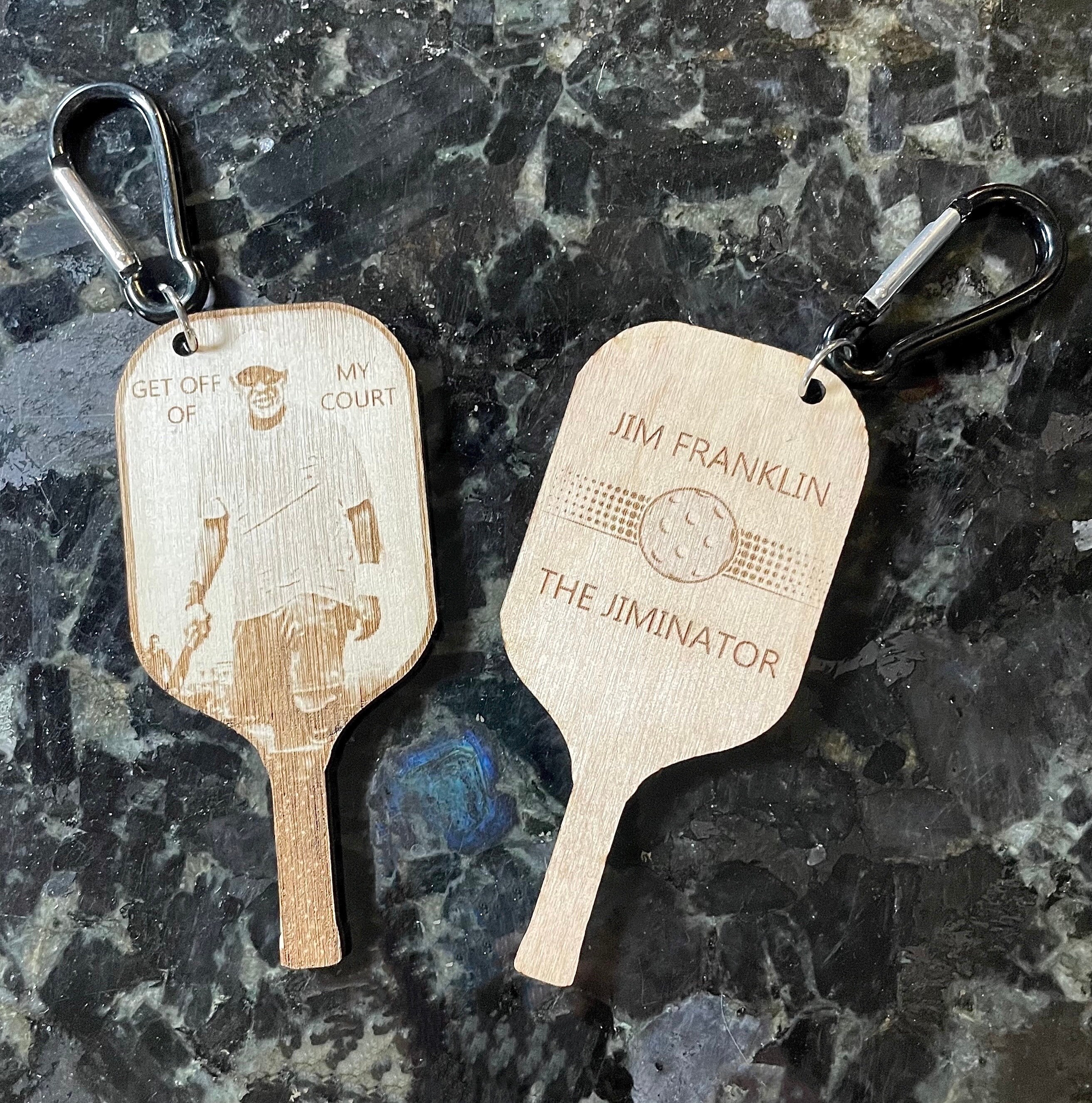Personalized Pickleball Key Holder or Gear Bag Holder - Etsy