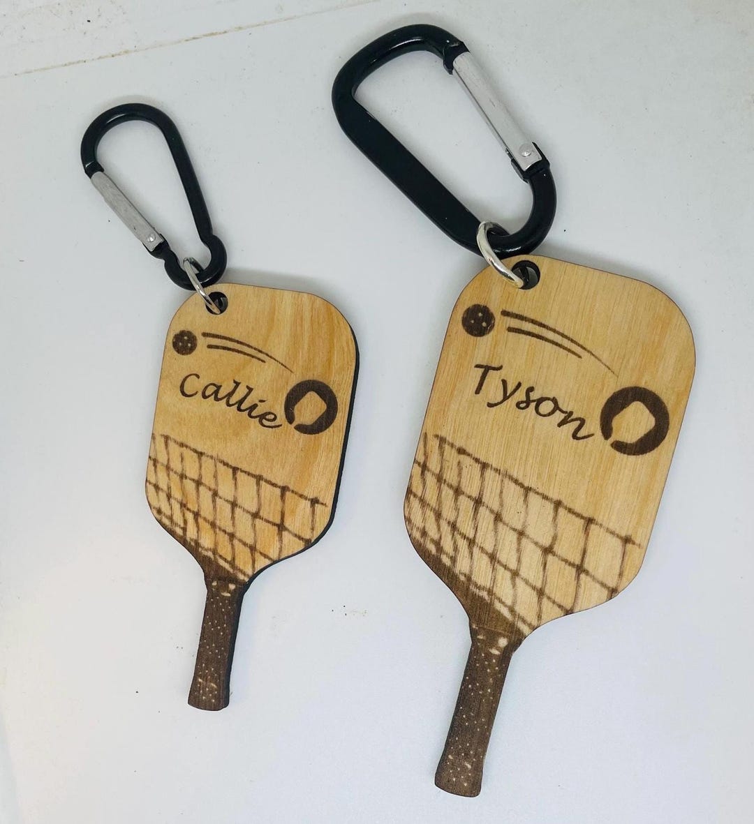 Personalized Pickleball Key Holder, or Gear Bag Holder - Etsy