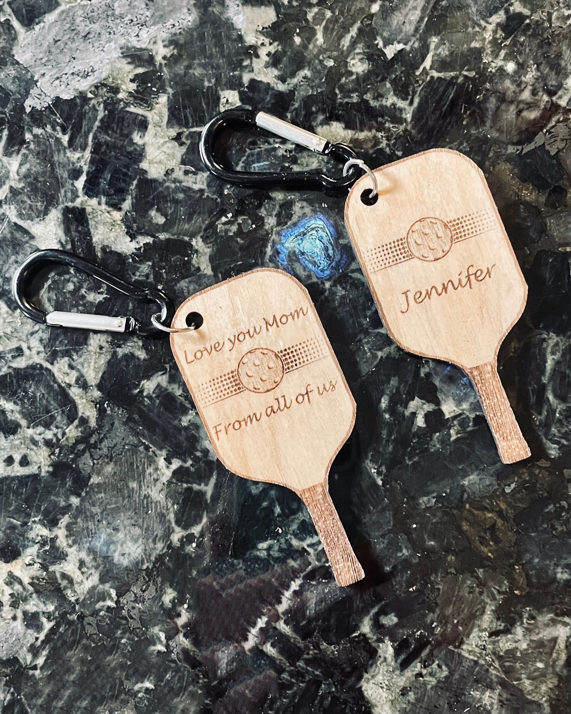 Personalized Pickleball Key Holder, or Gear Bag Holder - Etsy
