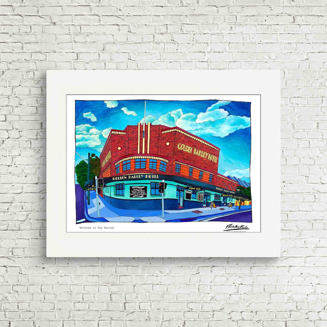 Welcome to the Barley | A3 Poster | Original Artwork - Etsy