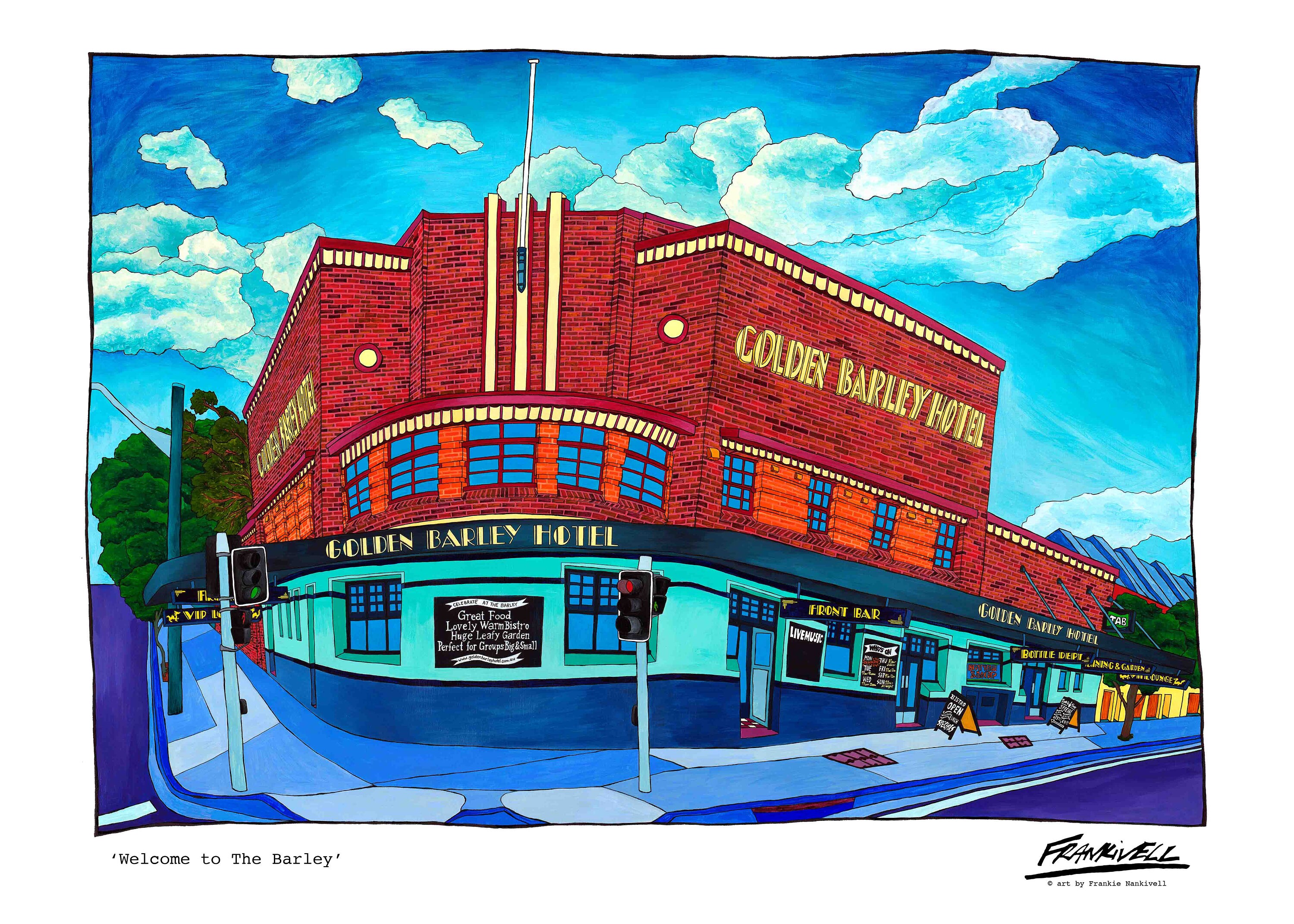 Welcome to the Barley A3 Poster Original Artwork - Etsy
