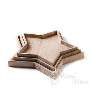 Handmade Christmas Star Shape Different Size Plates Set From - Etsy