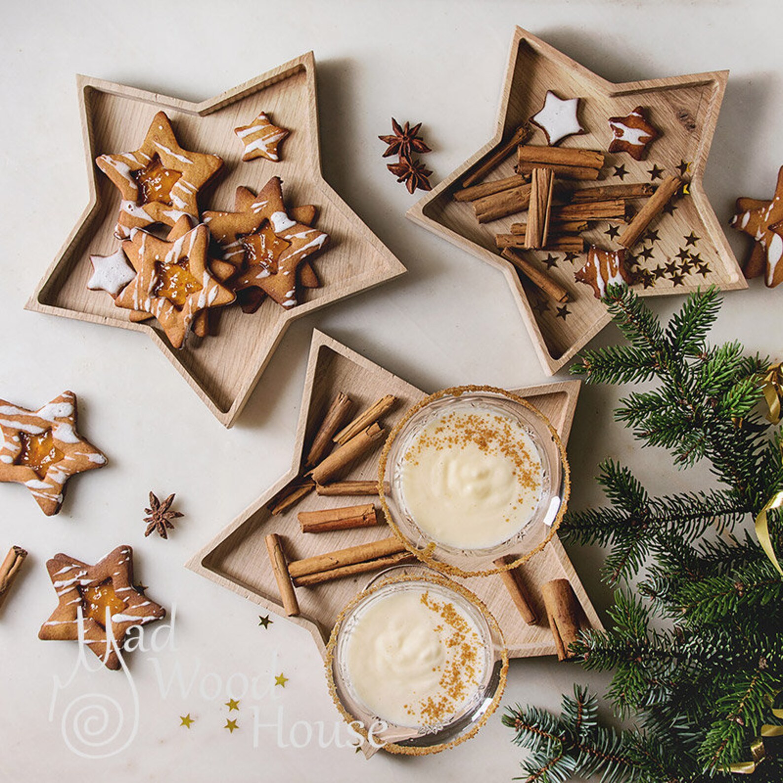 Handmade Christmas Star Shape Different Size Plates Set From - Etsy