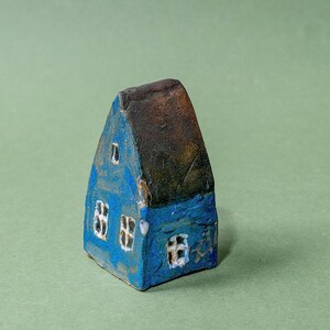 Handmade Ceramic Cottages Houses Set of 3, Miniature Dollhouse Pottery ...