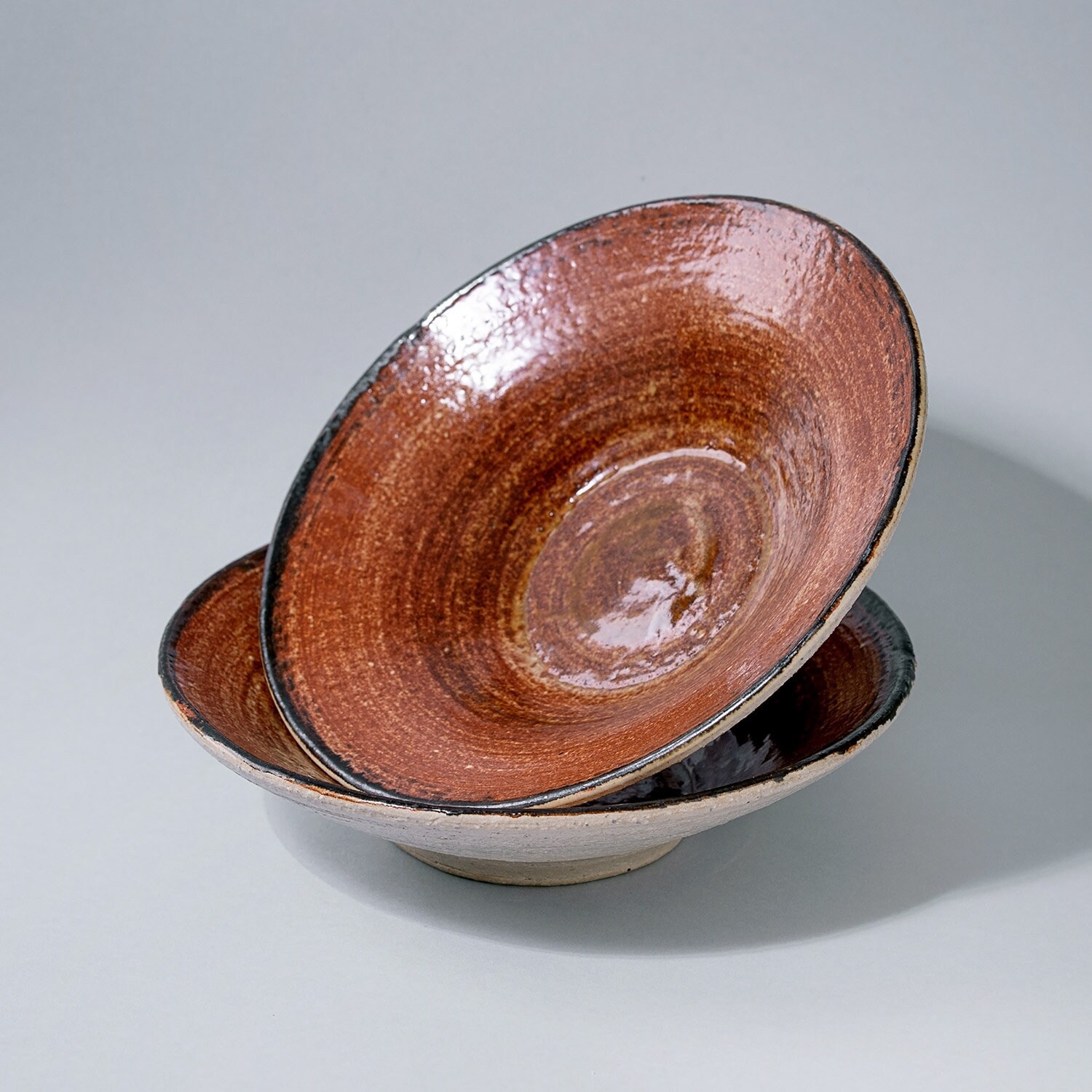 Handmade Rustic Ceramic Bowl Plate Home Decor Textured Brown Glaze - Etsy