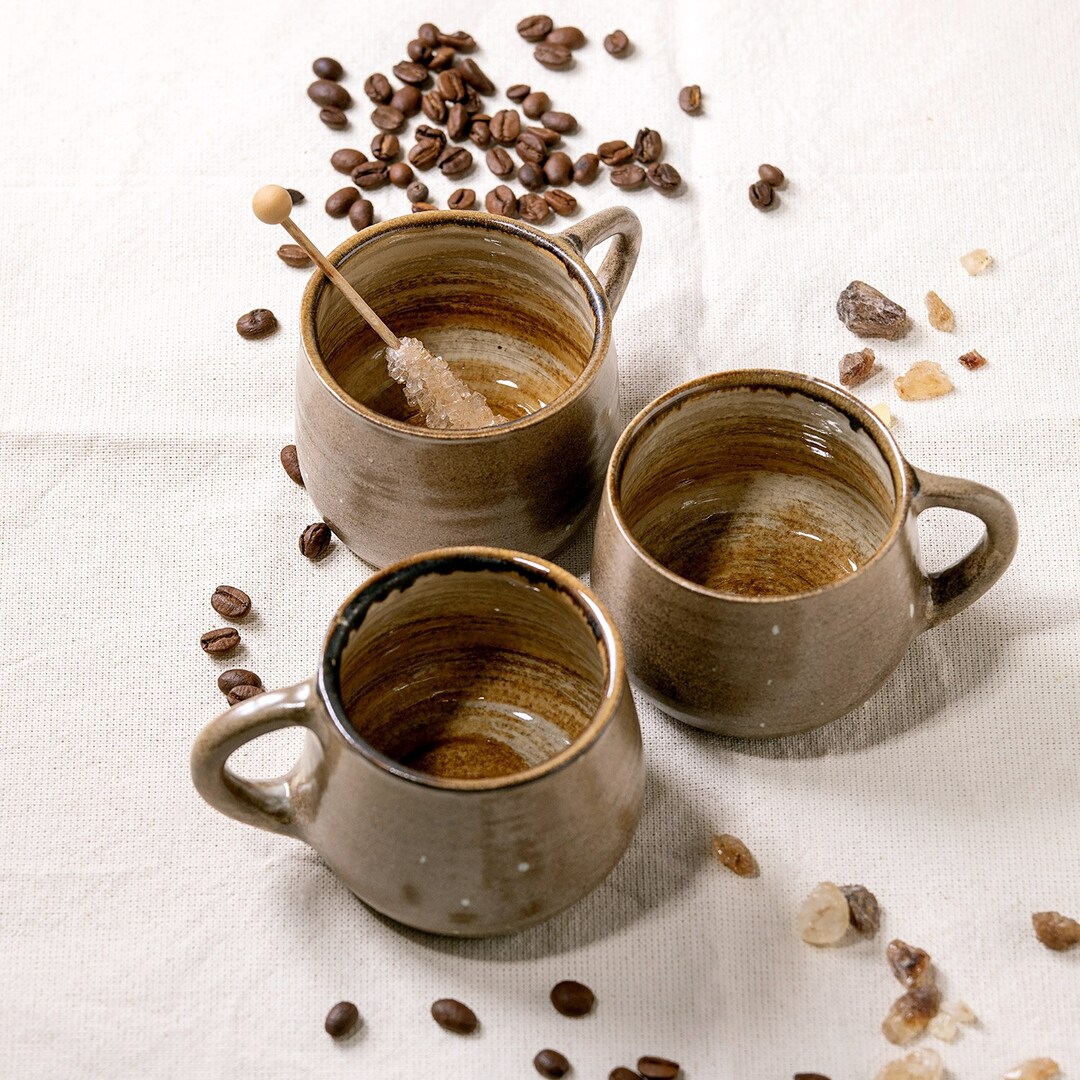 Handmade Rustic Vintage Ceramic Cup Mug for Coffee Tea Milk Home Decor ...