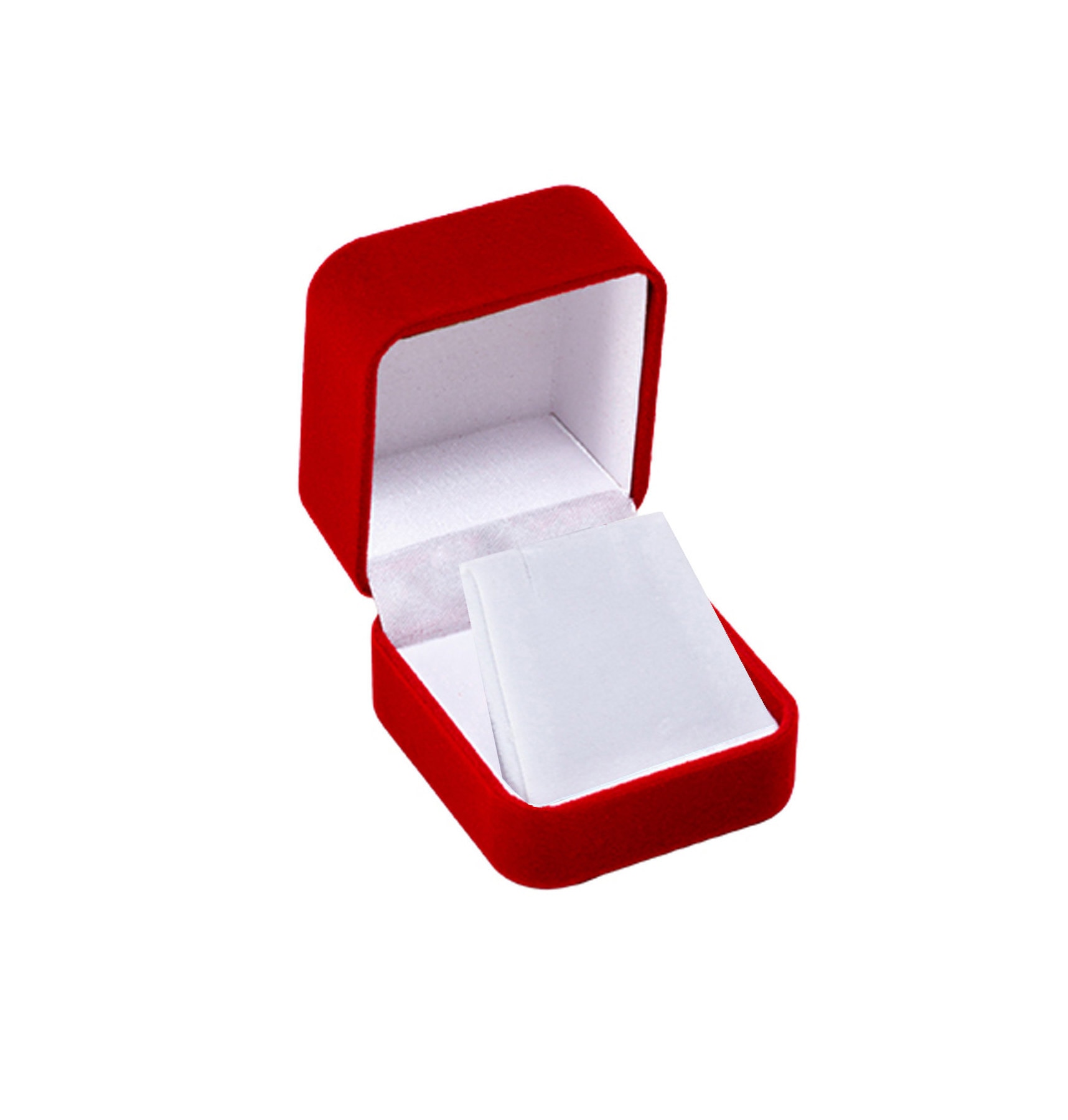 Red Velvet Small Earring Box for Diamond Jewellery, Engagement ...