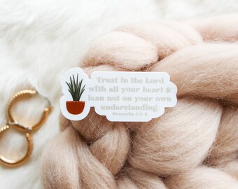 Proverbs 3 5 6 Sticker - Etsy