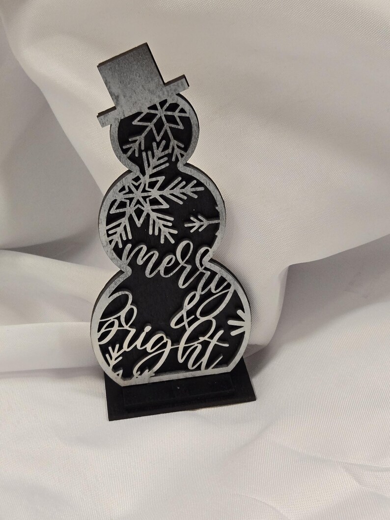 Merry and Bright Snowman - Etsy