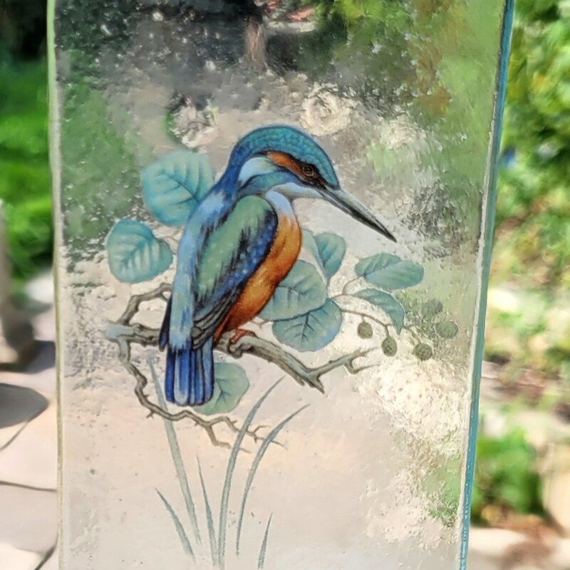 Kingfisher Stained Glass - Etsy