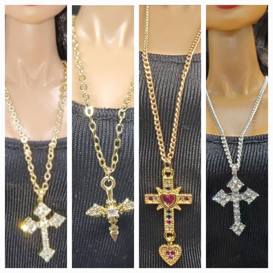 1/6 Fashion Doll Jewelry Adjustable Cross Necklaces Jamieshow Dolls ...