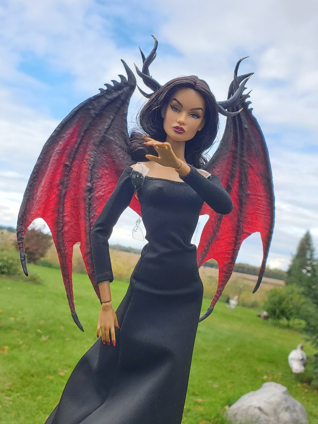 Liquid Latex Demon Wings for Barbie Picen Fashion Royalty - Etsy