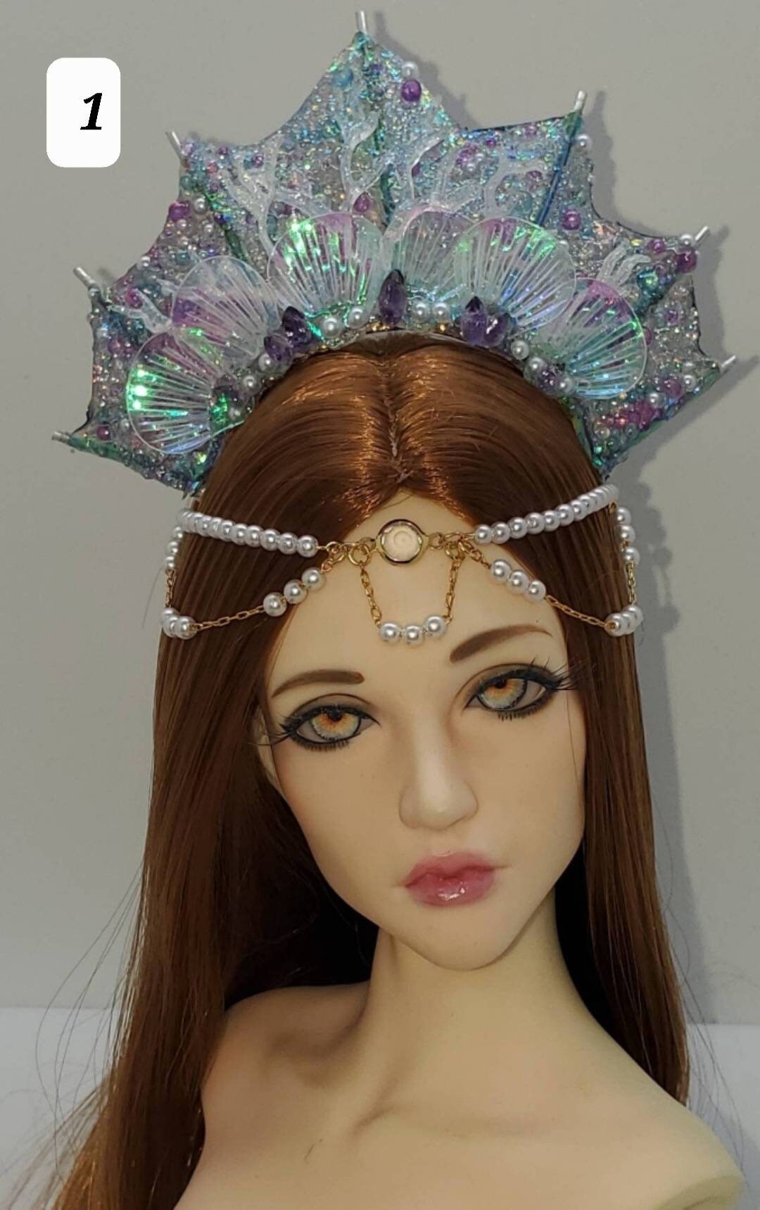 Fantasy BJD Mermaid Queen Crown / Headdress SD 1/3 Size Bjds - Etsy