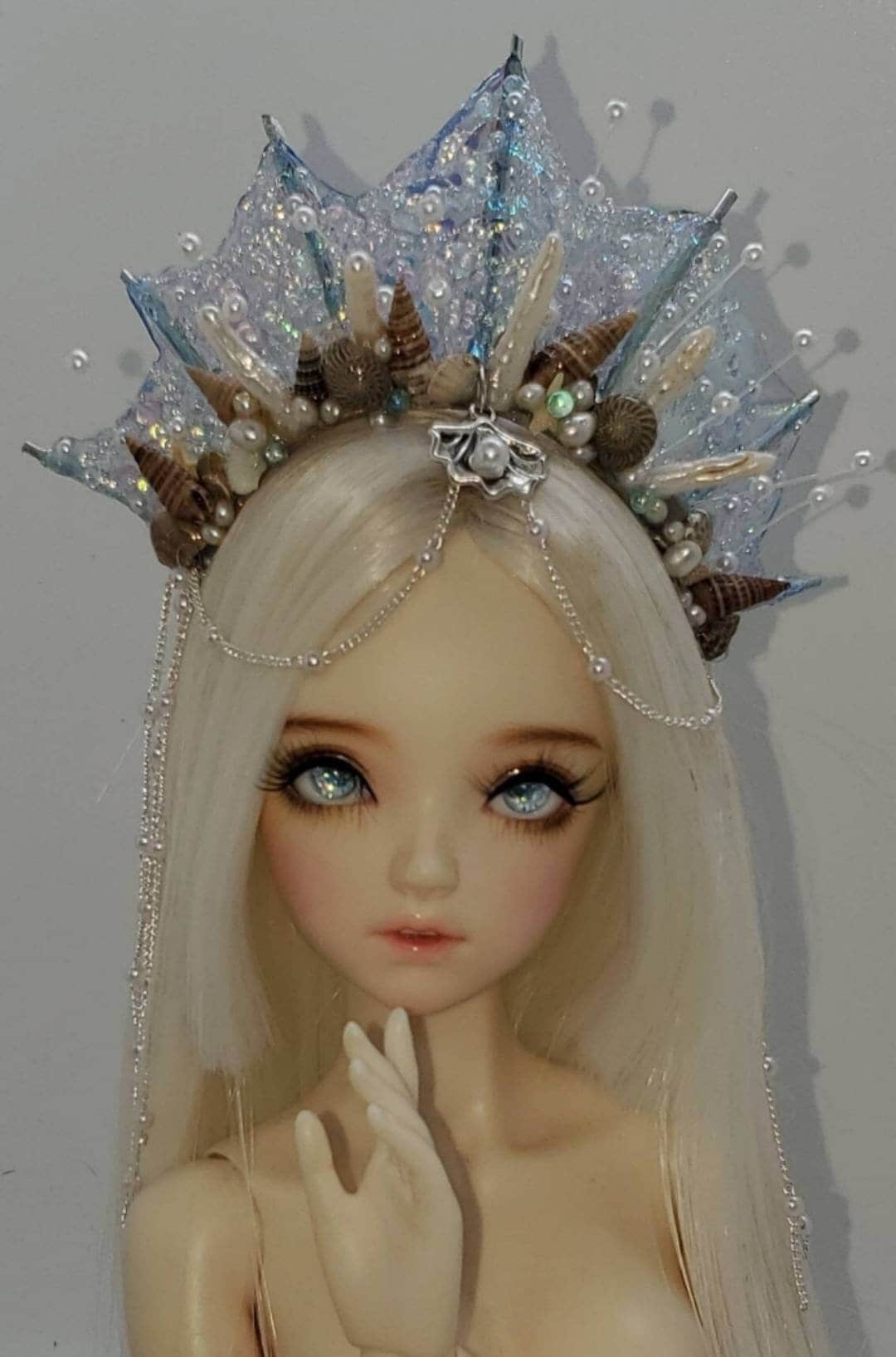 Fantasy BJD Mermaid Queen Crown / Headdress SD 1/3 Size Bjds - Etsy
