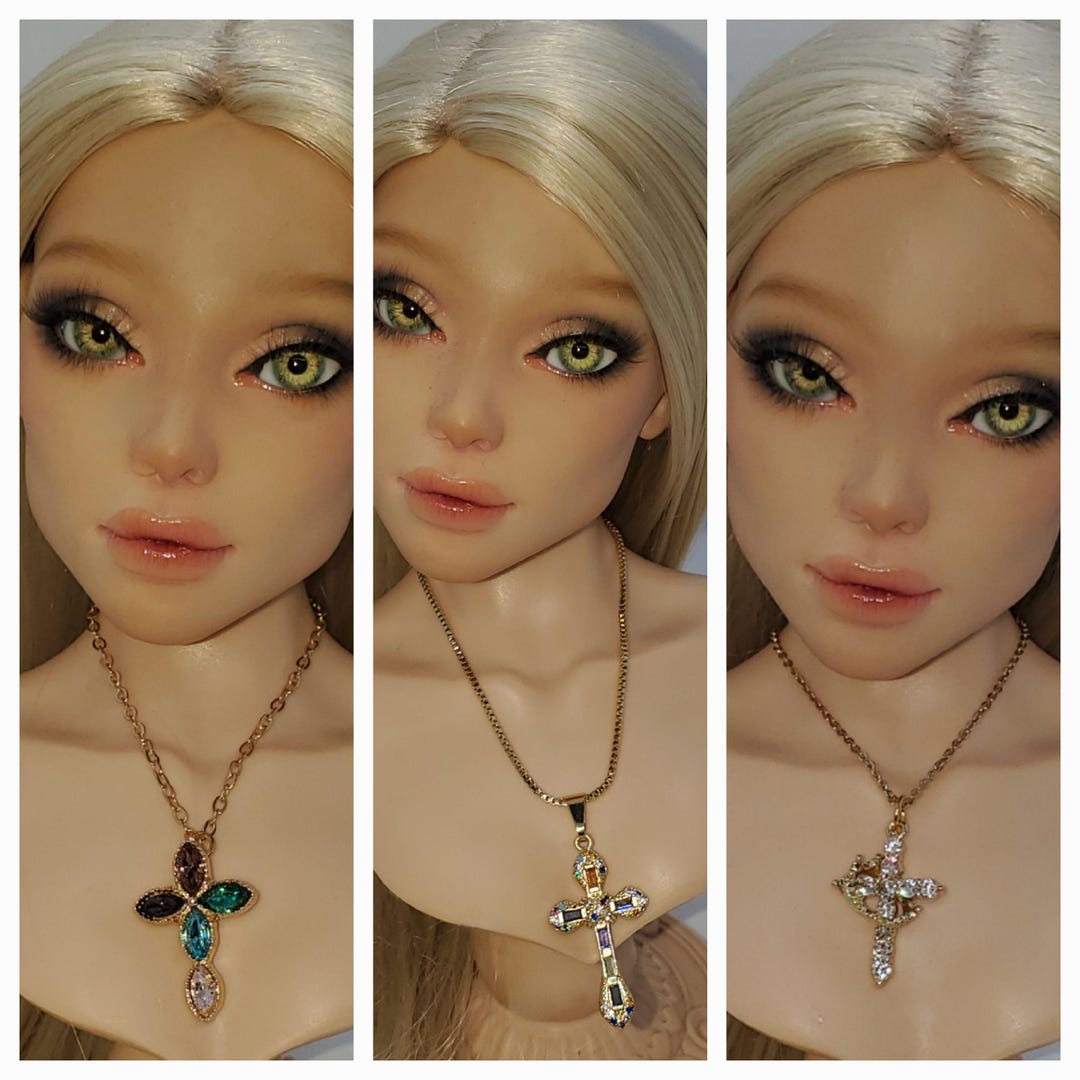 Fashion Doll Jewelry Adjustable Cross Necklaces BJD MSD 1/4 & SD 1/3 - Etsy