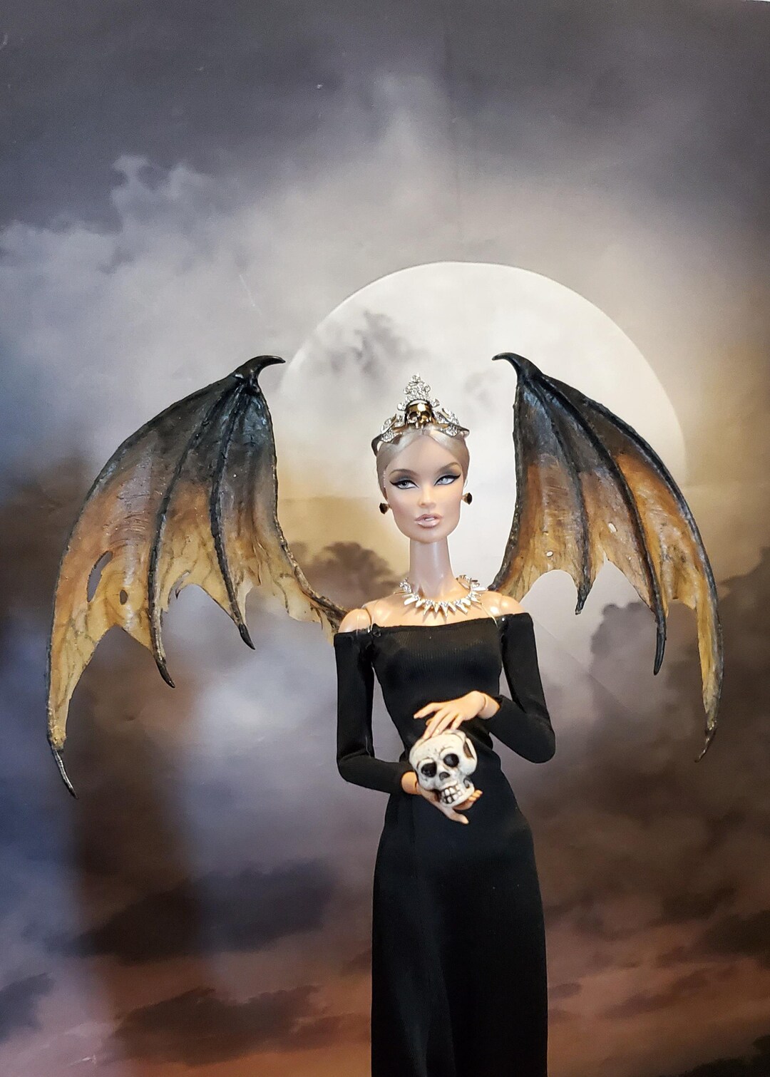 1/6 Size Doll Demon WINGS BJD, Fashion Royalty, Silkstone, Etc. - Etsy