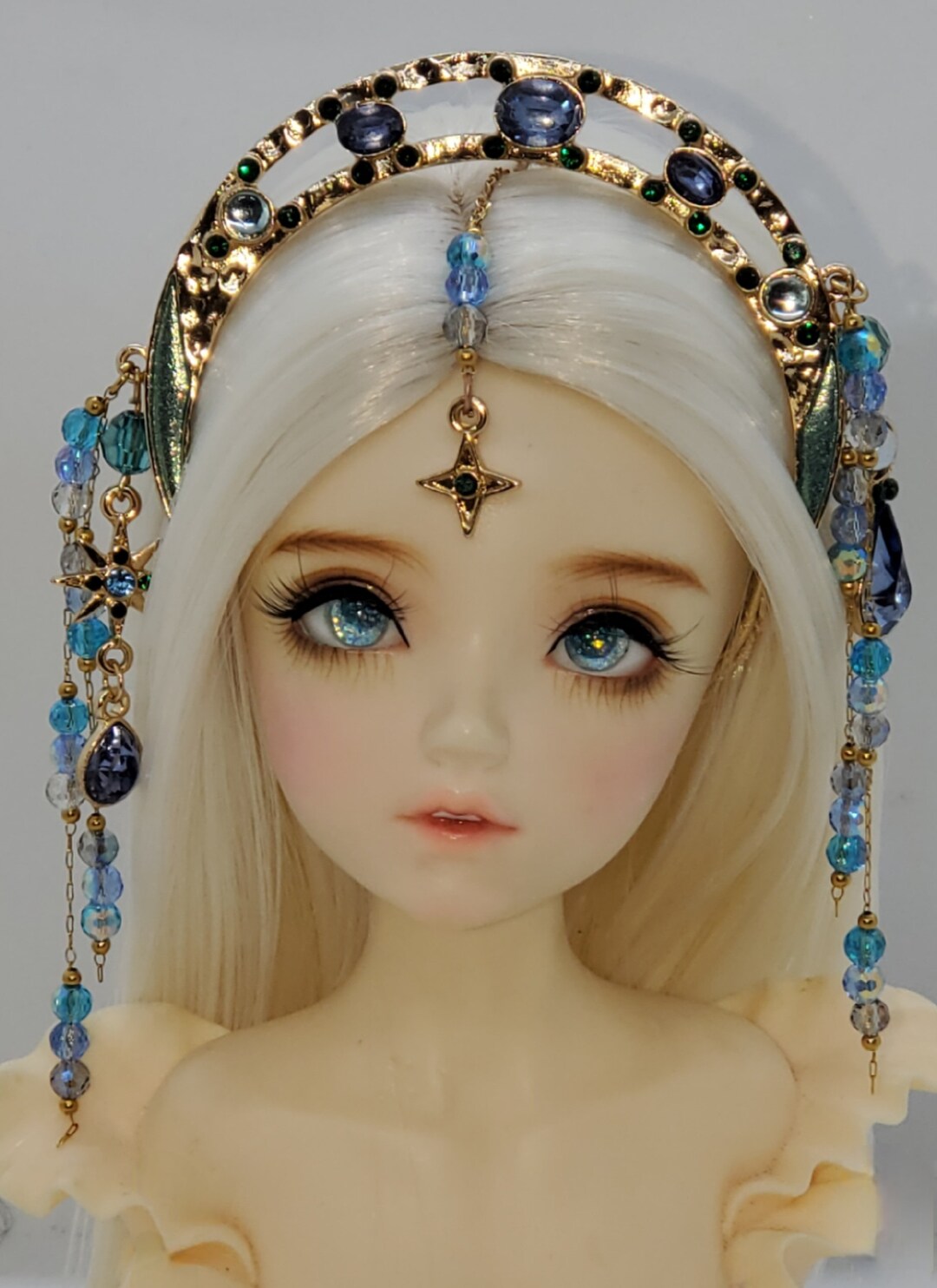 Fantasy BJD Mermaid Inspired Crown / Headdress 1/4 MSD Size Bjd's Wig 6 ...