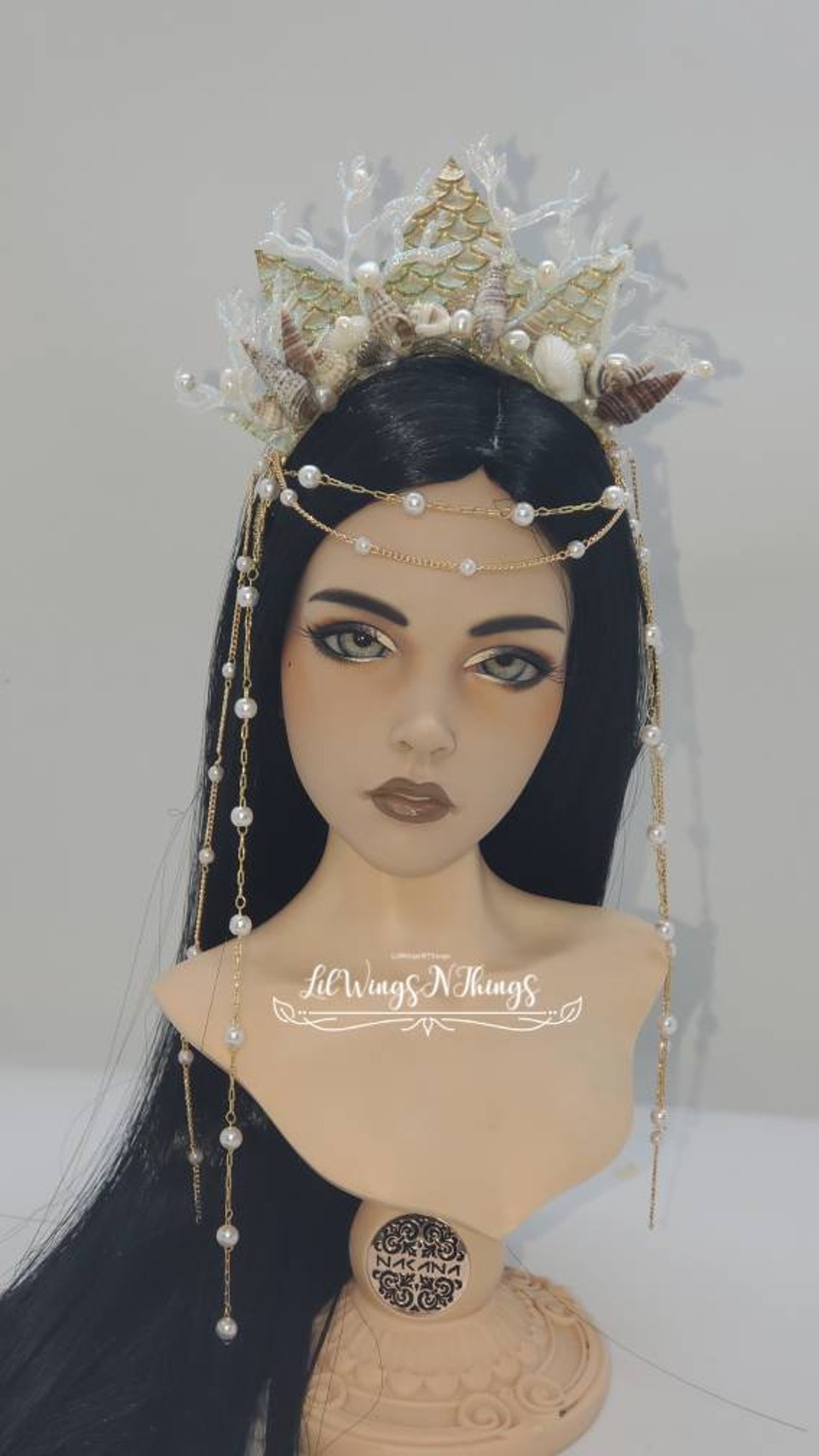 Fantasy BJD Mermaid Crown / tocado 1/3 tamaño bjds | Etsy